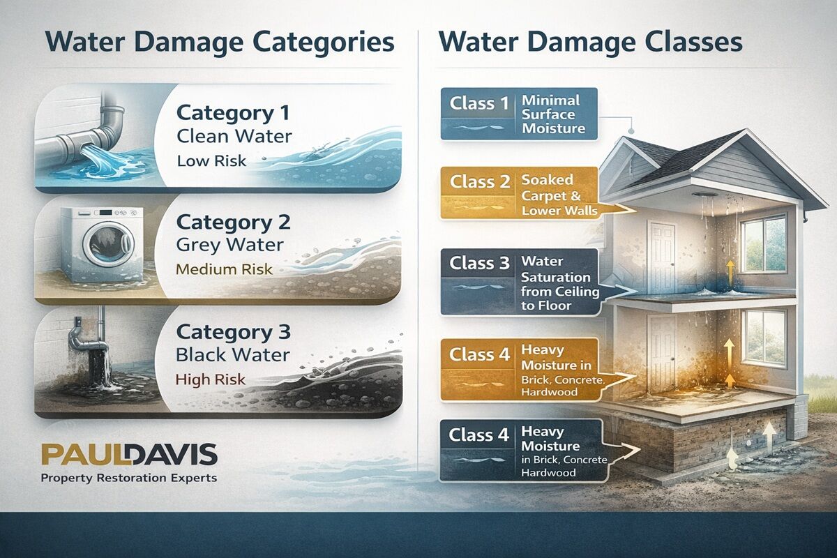 Categories of Water Damage | Paul Davis of Greater Baltimore